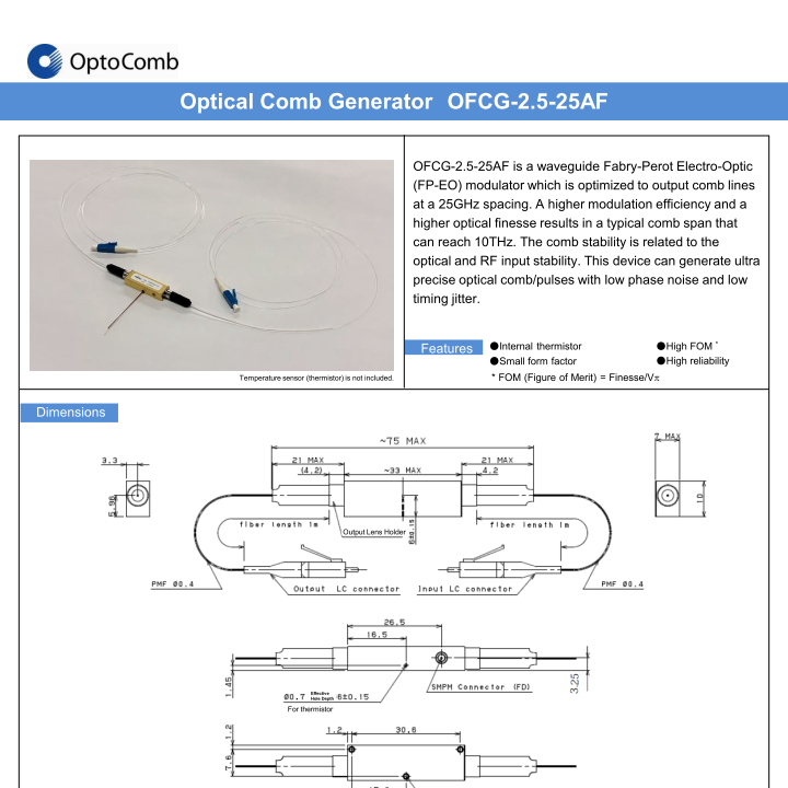 OptoComb | Optical Comb Module